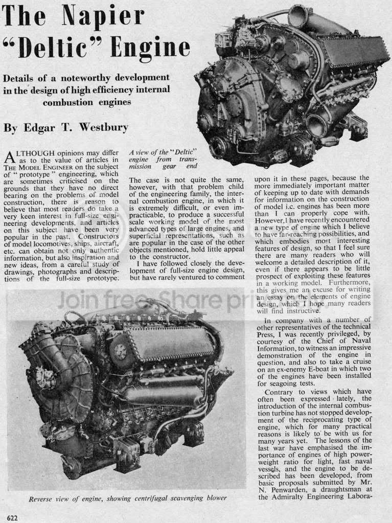 Antique Machinery and History | Deltic engine details (photos ...