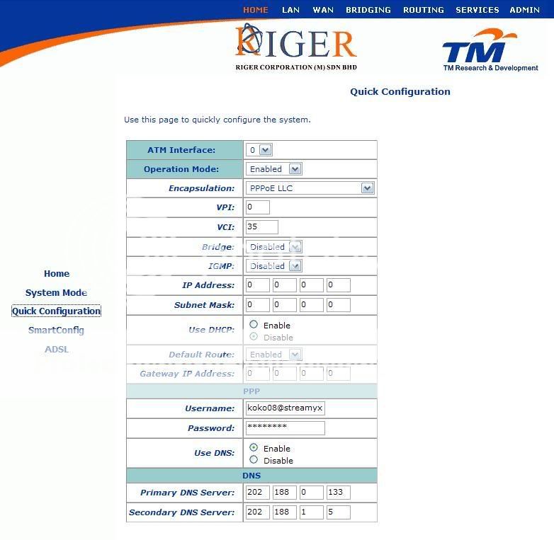 HELP! Riger BD102 modem